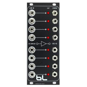 blue lantern booster array line level to synth level eurorack module