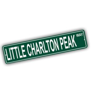 california mountains pick your mountain compatible/replacement for little charlton peak united states mountain aluminum metal tin street sign style home decor for man cave poker tavern game room