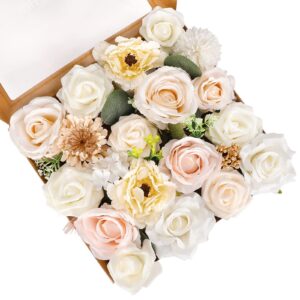 whonline artificial flowers combo box set fake flowers silk roses heads for wedding arch bouquets diy flower party home decor