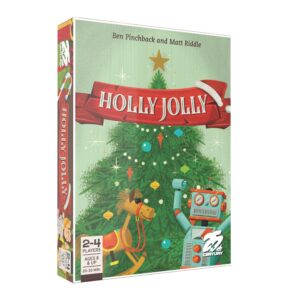 holly jolly , christmas themed family card game , collect presents ornaments & stockings - 25th century games