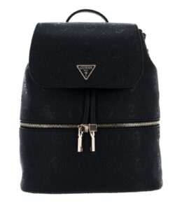 guess womens helaina flap backpack, black, one size us