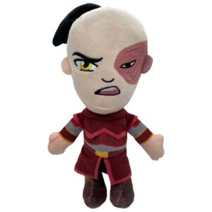 jinx avatar: the last airbender zuko small plush toy, 7.5-in stuffed figure from nickelodeon tv series for fans of all ages