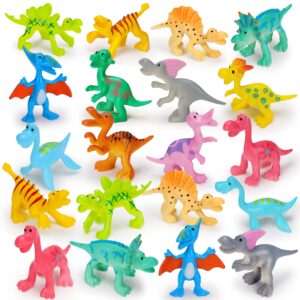 36 pcs dinosaur bulk toys goodie bags stuffers gifts for kids school prizes for classroom birthday party favors for boys girls cupcake toppers pinata fillers treasure box toys