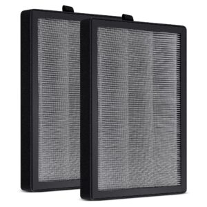 deedmo air purifier replacement filter, compatible with ap-1273, 3-in-1 true hepa, eliminate smoke, cooking odor and dust, 2 pack