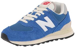 new balance men's 574-v2 lace-up sneaker, royal blue/white, 10