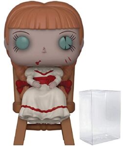 funko the conjuring: annabelle - annabelle in chair pop! vinyl figure (bundled with compatible box protector case), multicolor, 3.75 inches