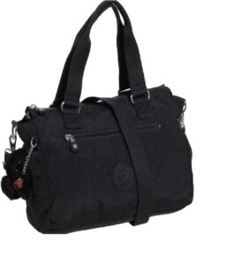 kipling pilar large shoulder bag black tonal