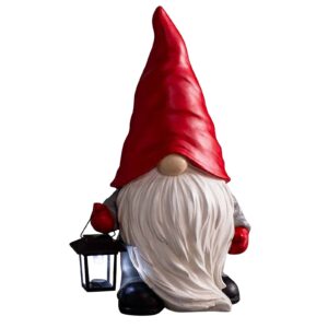 yuyvio welcome home gnome sculpture with solar powered lantern christmas ornaments ornament, garden outdoor (w) yuyvio-home-6-z