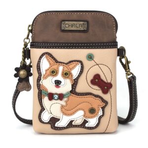 chala group chala corgi cellphone crossbody handbag - convertable strap, ivory