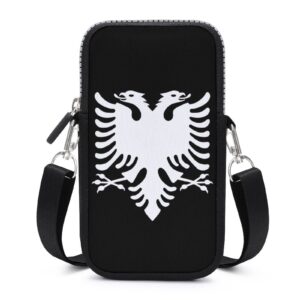 funnystar albanian eagle crossbody cell phone purse shoulder bag handbag card holder wallet for women girls men