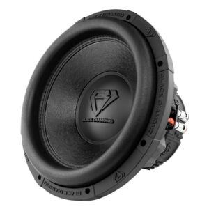 black diamond dia-t12.4d 12" car audio subwoofer with aluminum basket 2000 watts dual voice coil 4+4 dvc 4 ohm (1 speaker)