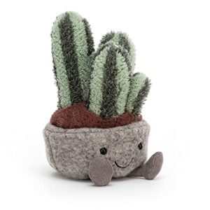 jellycat silly succulent columnar cactus stuffed toy, 7 inches | plant & cactus plush | fun décor & gift