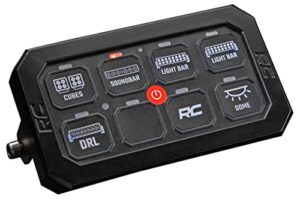 rough country 8-gang universal multiple light controller - 70970 , black