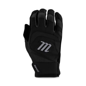 marucci sports,llc 2022 adult baseball/softball signature batting gloves (black,small)