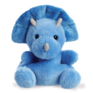 aurora, hangtag, 33616, palm pals tank triceratops dinosaur, 5in, soft toy, blue