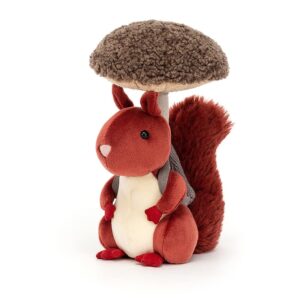 jellycat fungi forager squirrel stuffed animal