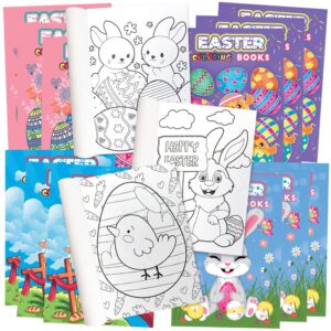 artcreativity 20 packs 8.25” x 11" assorted mini easter coloring books for kids, small color booklets in 4 designs, easter party favors for kids, educational easter gifts for boys and girls