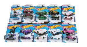 hot wheels die cast tokyo 2020 olympics car bundle of 10 cars: toyota, basketball, karate, swimming, baseball, surfing, skateboarding, gymnastics, volleyball, athletics