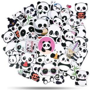 100 pcs panda stickers for kids laptop water bottles phone computers luggage cute panda stickers panda gifts panda party decorations panda school supplies cartoon stickers pack