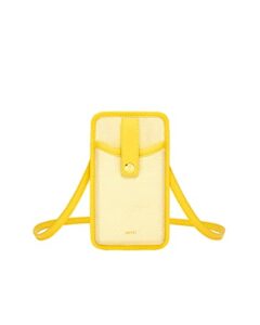 jw pei women's aylin canvas cell phone crossbody bag (yellow)