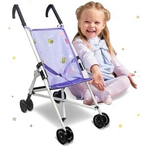 anivia baby doll collection doll stroller heart design gifts for toddlers and girls foldable doll stroller