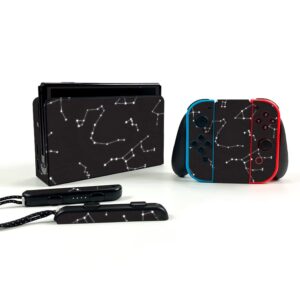 mightyskins skin compatible with nintendo switch oled - constellations | protective, durable, and unique vinyl decal wrap cover | easy to apply, remove, and change styles | made in the usa