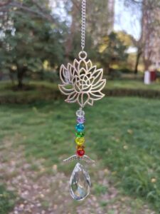 healing crystal car hanging flower accessories rearview mirror window garden decorations wall home decor ornaments