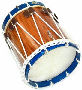 civil war drum colonial marching revolutionary medieval renaissance 14" x 17" inch snare blue rim