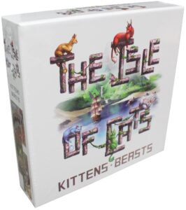 city of games the isle of cats: kittens + beasts expansion - boardgame, ages 8+