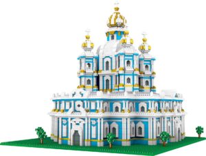 semky micro mini blocks smolny cathedral famous landmark model set,(3750pieces) -building and architecture toys gifts for kid and adult