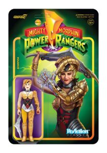 super7 mighty morphin power rangers scorpina 3.75 in reaction figure