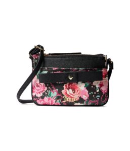 juicy couture peek a bow crossbody pick your petal black one size