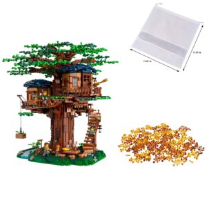 lego ideas 21318 tree house playset building kit (3,036 pieces) — collectible display set and birthday family christmas holiday toy for adults & kids — drawstring bag