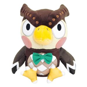 little buddy 1839 animal crossing new horizons blathers 7" plush, multicolor