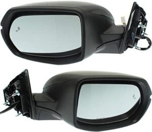 kool vue driver & passenger side power heated mirrors for honda cr-v 2017-2022 with signal light & blind spot monitor paintable north america built vehicle