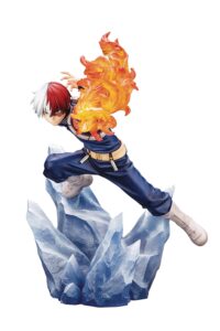 kotobukiya my hero academia: shoto todoroki (version 2) artfx j statue, multicolor