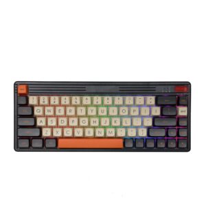 epomaker k690t 65% hotswappable 2.4ghz wireless/bluetooth 5.0/wired mechanical gaming keyboard, rgb nkro with doubleshot pbt keycaps, 2000mah battery for win/mac (kailh red switch, k690t)