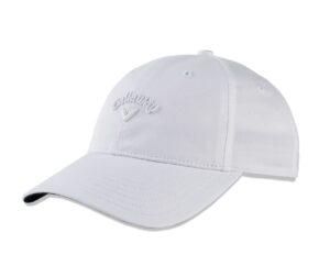 callaway womens ladies heritage twill hat, white/white, one size us