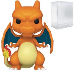 pokemon charizard pop! vinyl figure (bundled with compatible pop box protector case),multicolored,3.75 inches