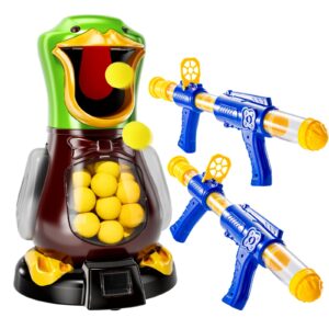 baby home babyhome duck shooting toys for kids 3-5 years, 2 packs of foam shooting toy with movable shooting game, interactive competition game gifts for boys and girls ages 6 7 8 9+ years old