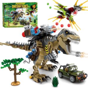 mesiondy building blocks toys set 725 pcs for age 8 9 10 11 12 13 14 years, dinosaur park world,birthday gifts for boys and girls……