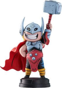 diamond select toys marvel animated series: mighty thor statue, multicolor, 5 inches, (nov212079)