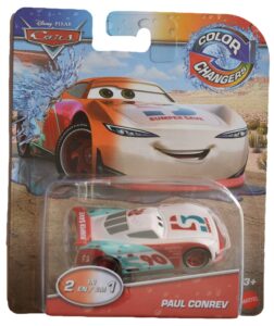 disney pixar cars paul conrev, color changers 1:55 scale