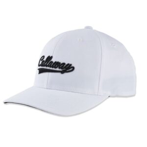 callaway golf tour cap tempo collection headwear (white/black)