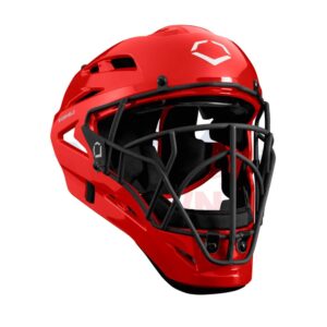 evoshield pro-srz™ solid catcher's helmet - scarlet, small/medium