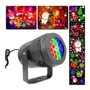 lovedfgh christmas snowflake lights 16 patterns christmas led snowflake projector light, projection outdoor light home garden party decor party garden decorations 11.1