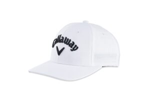 callaway golf 2022 junior tour adjusatble hat, adjustable size, white/black color