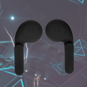 silicone ear muffs for 2 vr headset, headphone extension cover, enhancing sound solution for 2(black)