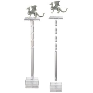 monster adventure terrain combat risers for flying miniatures(2 pk) adjustable height multi-tiered raised platforms-compatible w/dnd, dungeons dragons, warhammer, pathfinder & all tabletop rpg gaming