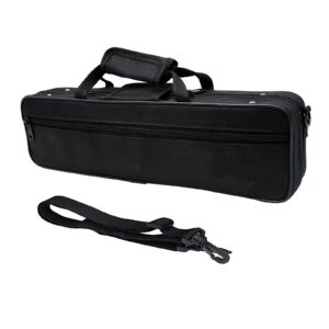 summina 16 holes c flute case flute bag gig bag backpack box water-resistant 600d foam cotton padding with adjustable single shoulder strap